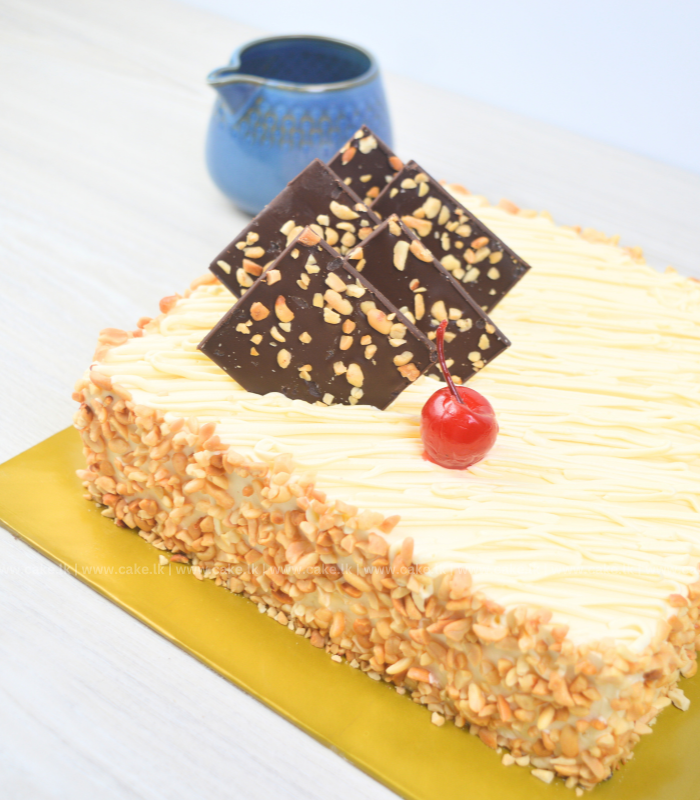 Peanut Square Cake - www.cake.lk